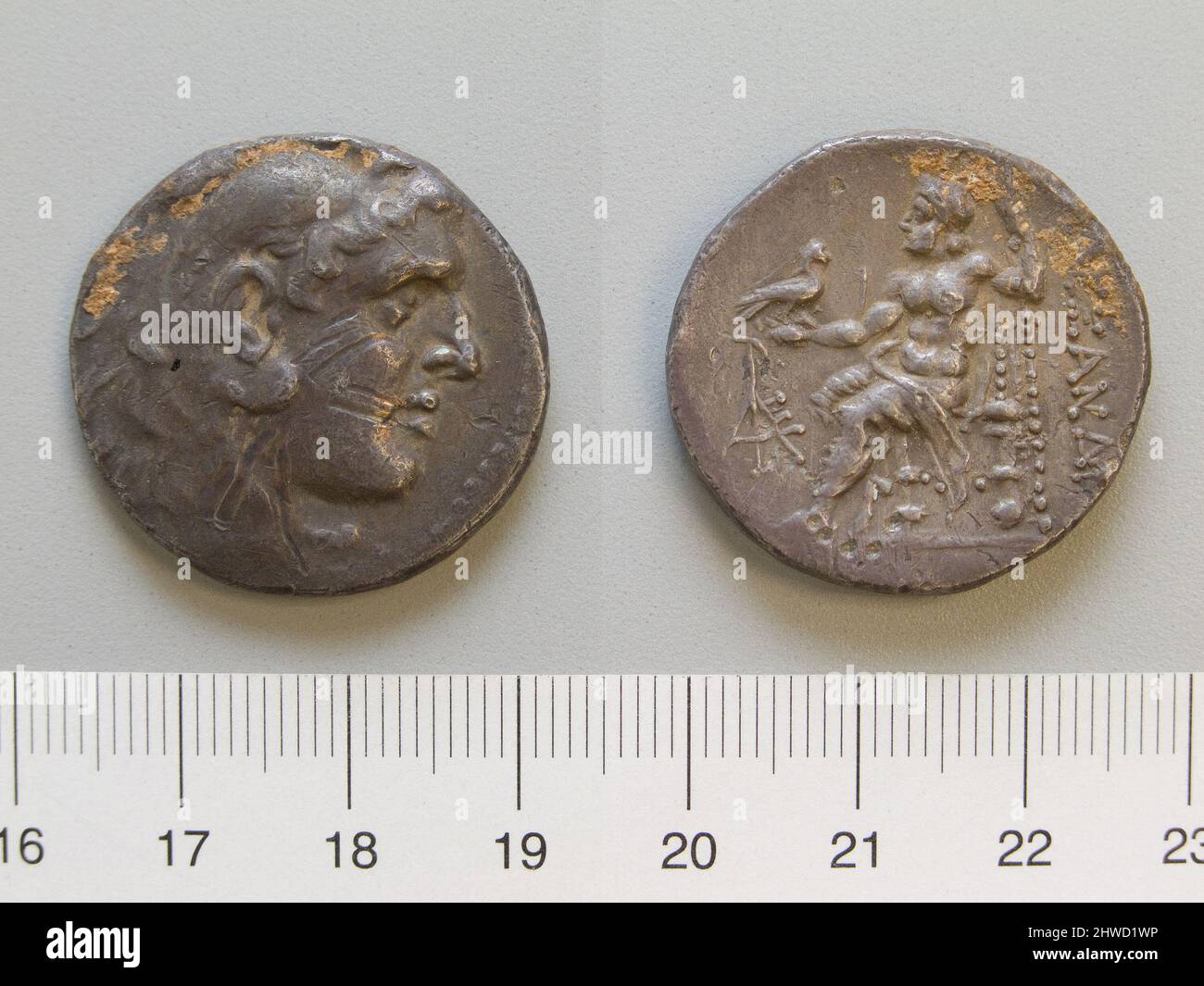 Tetradrachm of Alexander the Great, King of Macedonia. Ruler: Alexander ...