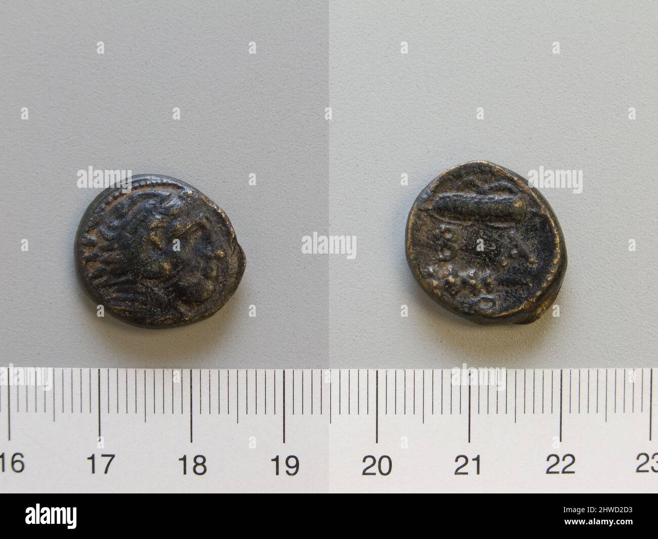 Coin of Alexander the Great, King of Macedonia from Macedonia. Ruler ...