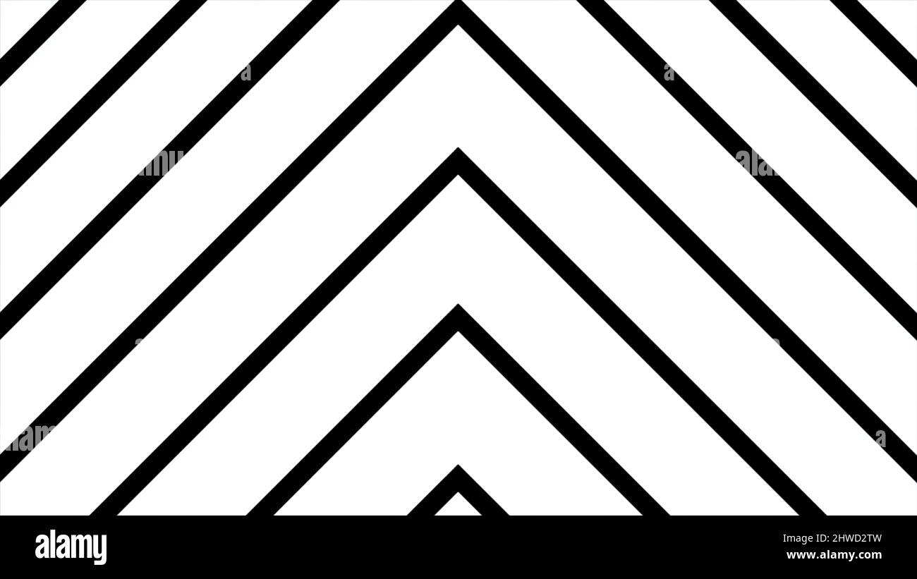 Formation of arrow. Dynamic black and white transition animation ...