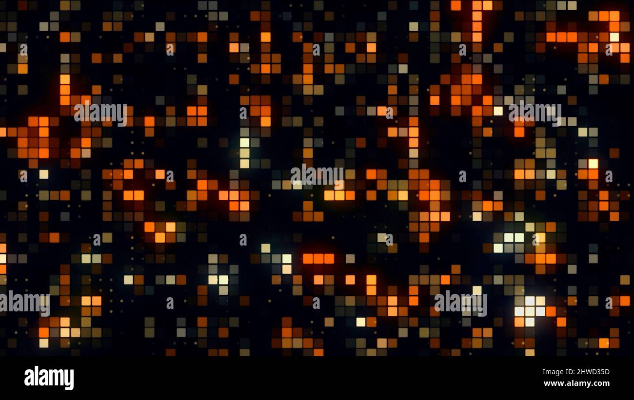 Abstract flickering wall lights moving chaotically, seamless loop ...