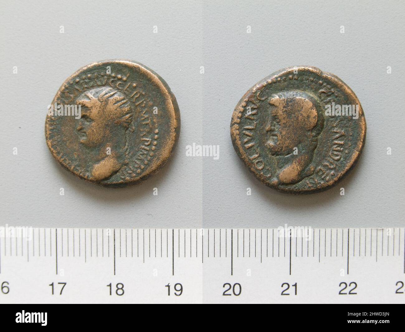 Coin of Nero, Emperor of Rome from Cassandreia. Ruler: Nero, Emperor of ...
