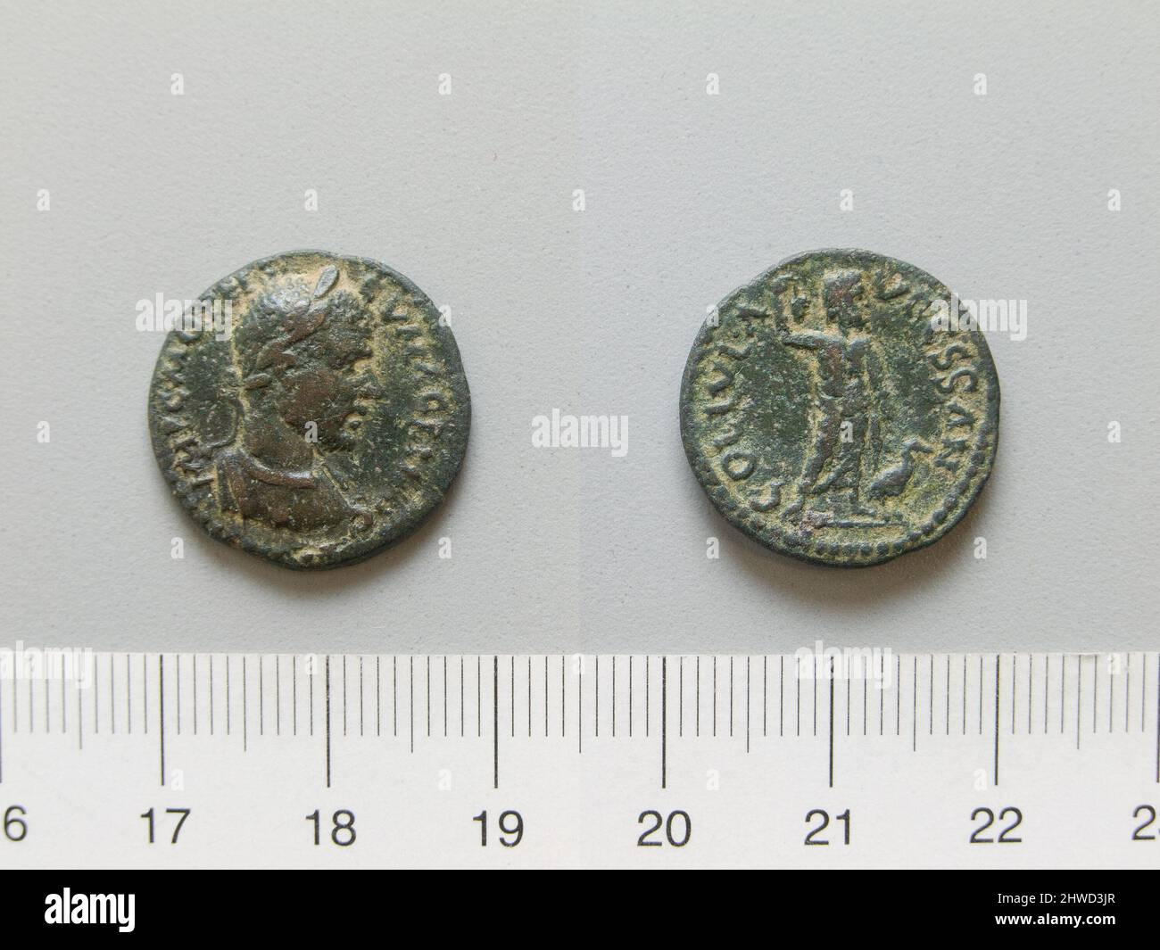 Coin of Macrinus, Emperor of Rome from Cassandreia. Ruler: Macrinus ...