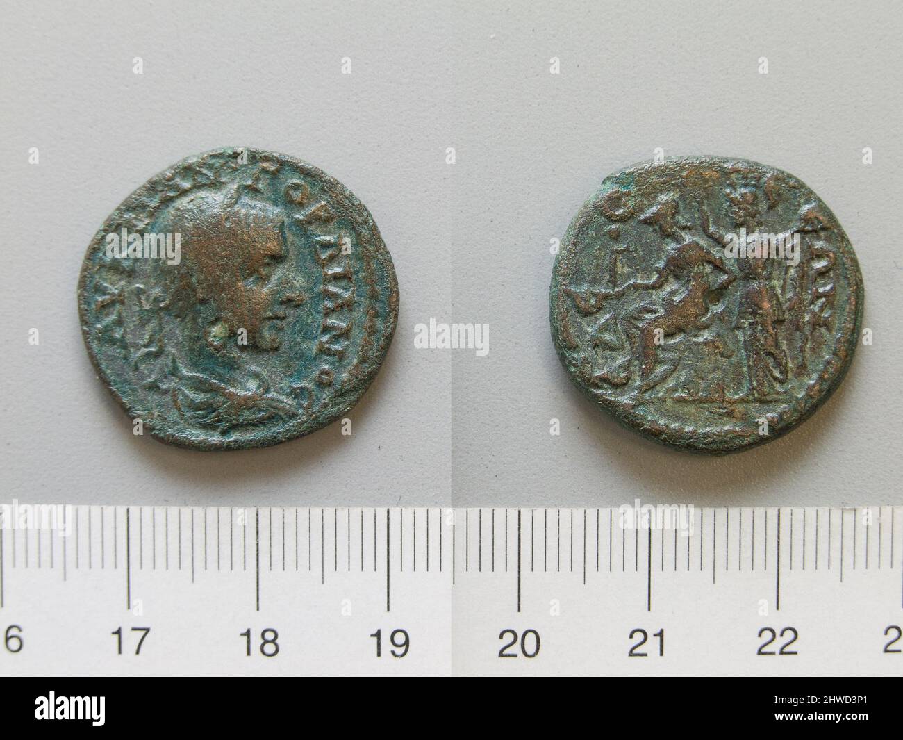 Coin of Gordian III, Emperor of Rome from Edessa. Ruler: Gordian III ...