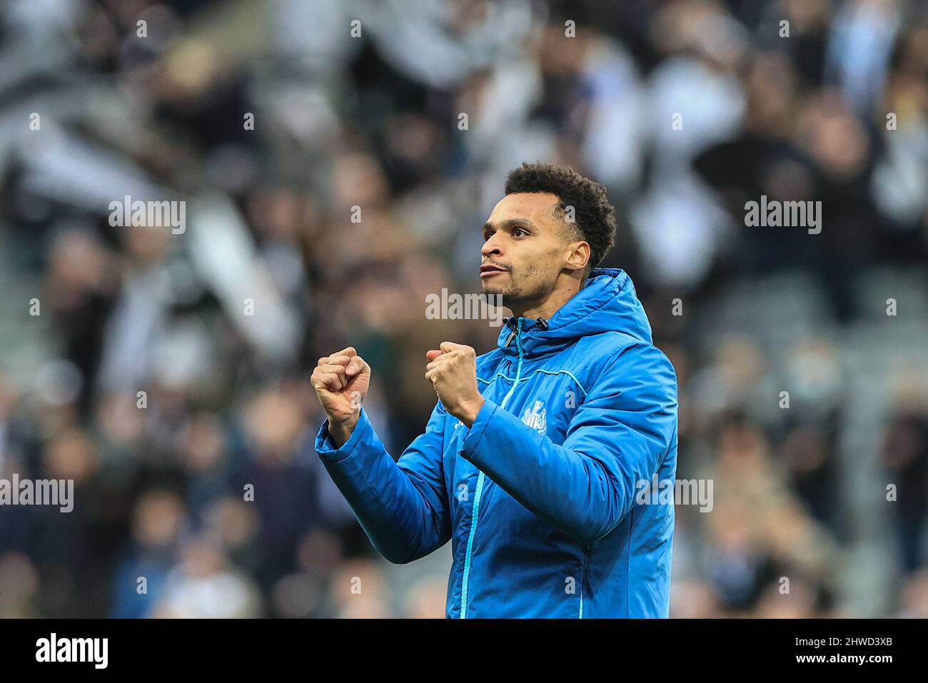 Jacob Murphy #23 of Newcastle United celebrates Newcastles 2-1 win ...