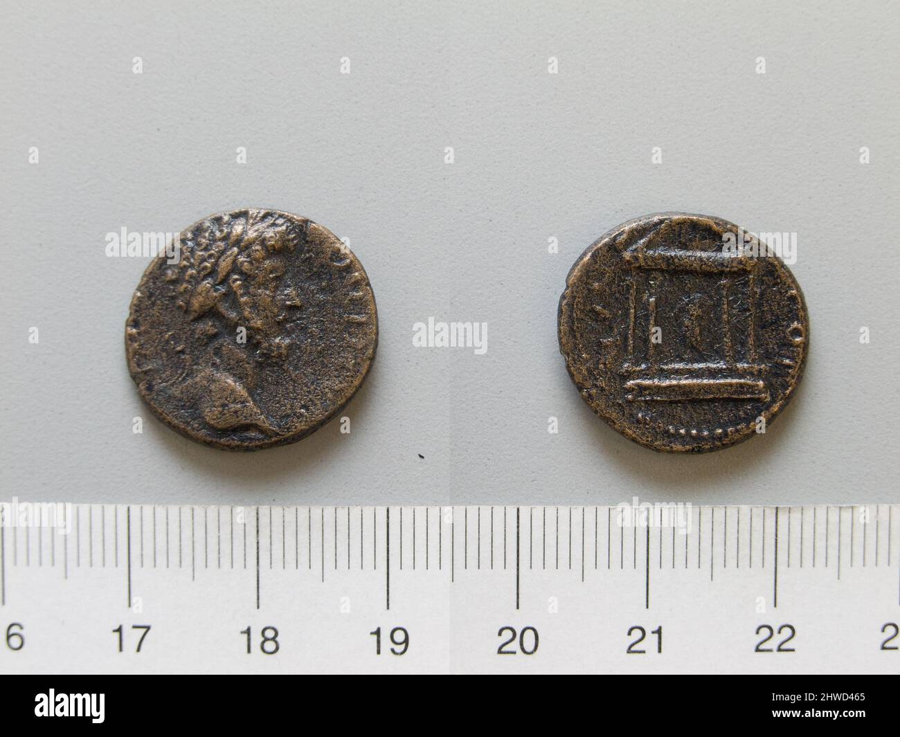 Coin of Antoninus Pius, Emperor of Rome from Stobi. Ruler: Antoninus ...