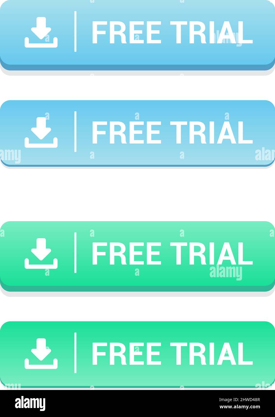 Free Trial Buttons Stock Vector Image & Art - Alamy