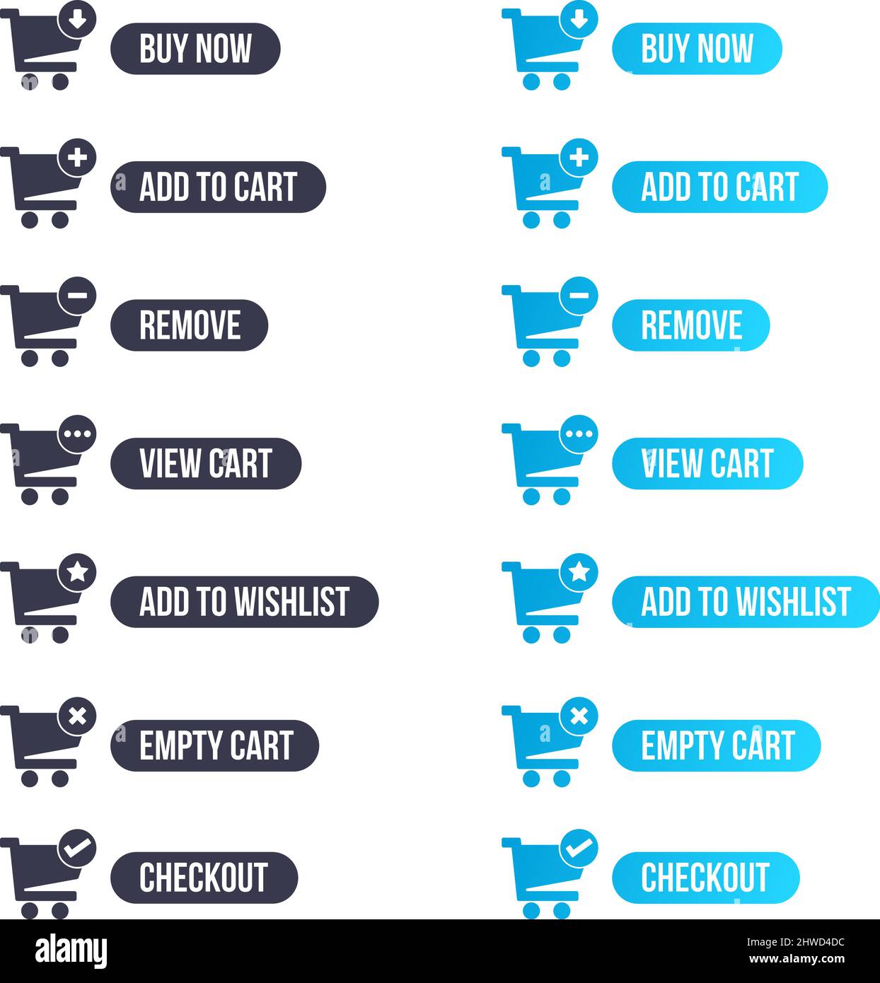 Shopping UI Icons Stock Vector Image & Art - Alamy