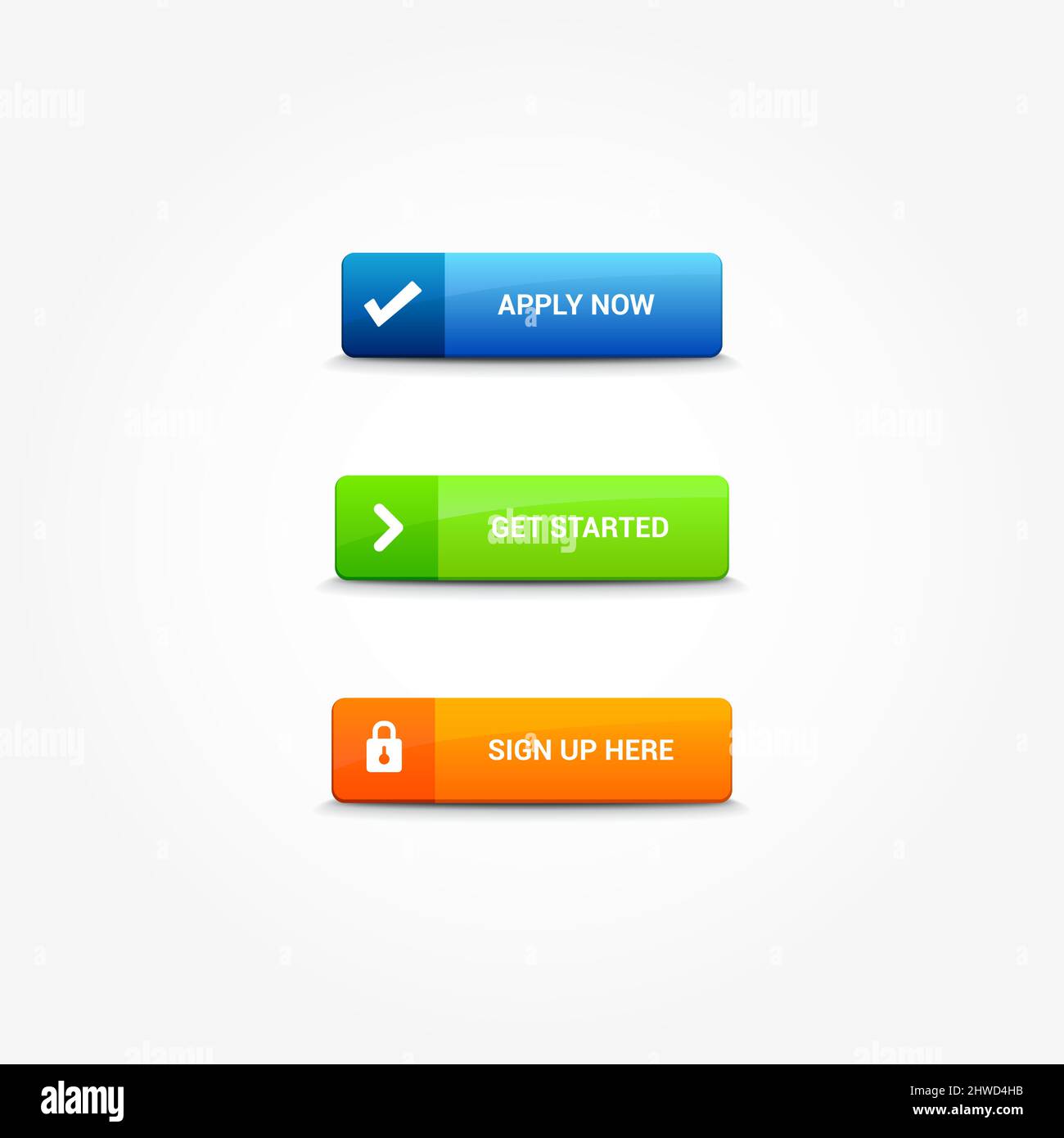 Apply Now, Get Started & Sign Up Buttons Stock Vector Image & Art - Alamy