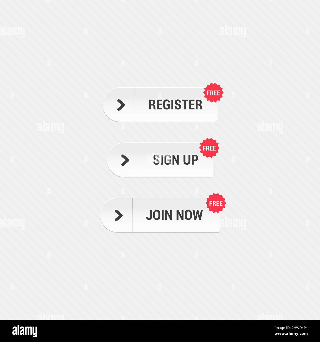 Register, Sign Up & Join Now Free Web Buttons Stock Vector Image & Art ...
