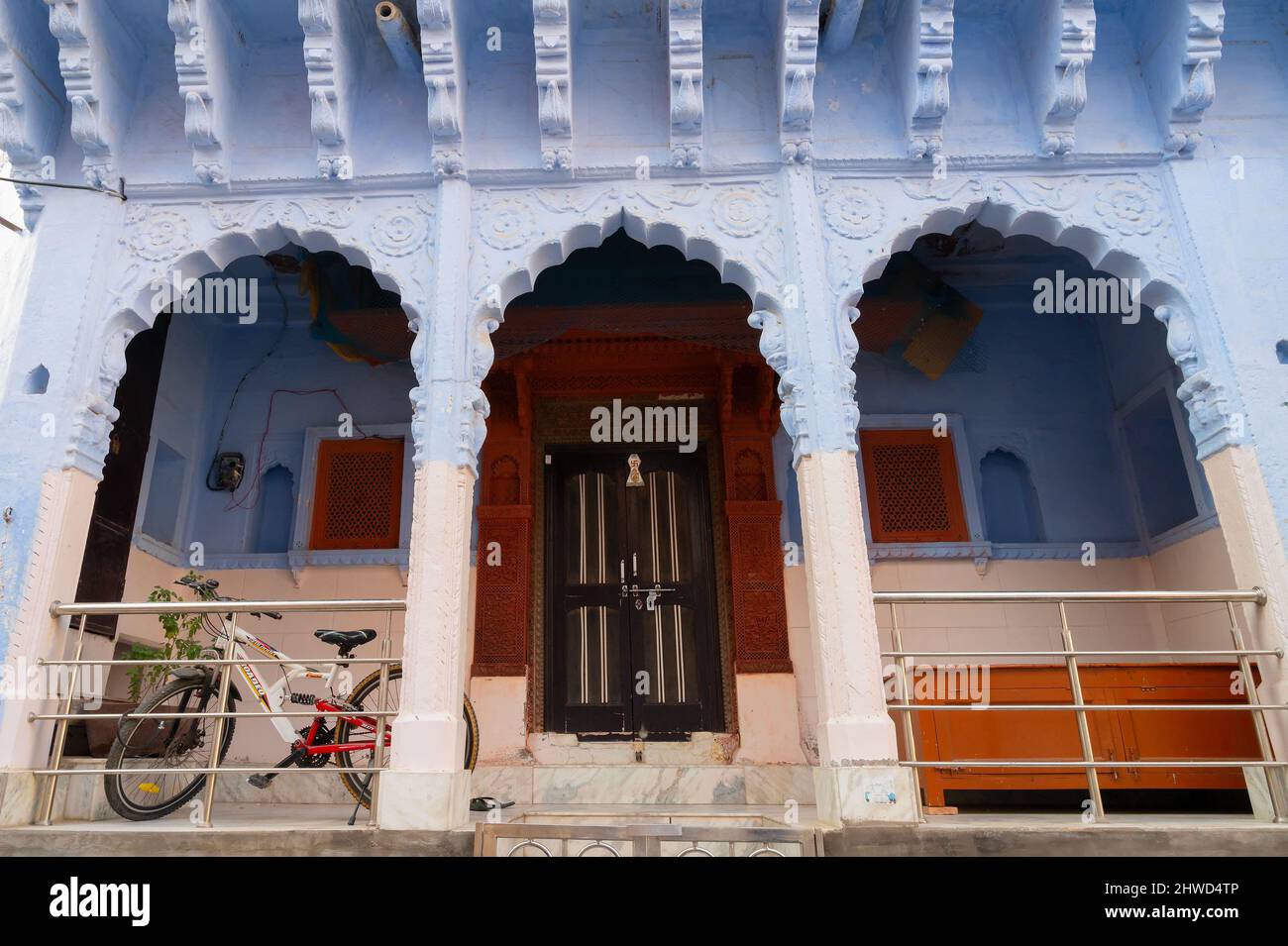 Jodhpur, Rajasthan, India - October 21st, 2019 : Traditional Blue ...