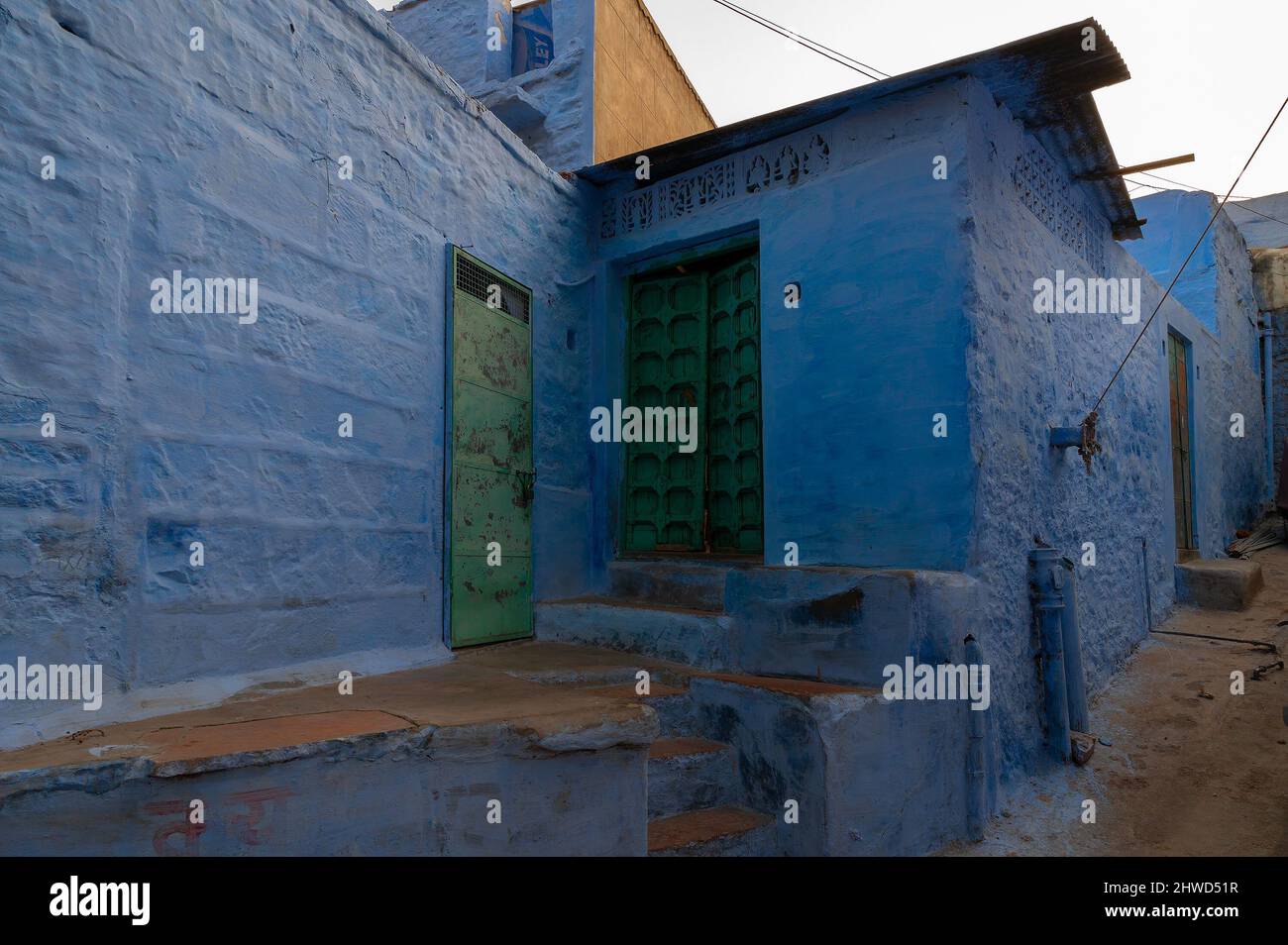 Jodhpur, Rajasthan, India - October 21st, 2019 : Traditional Blue ...