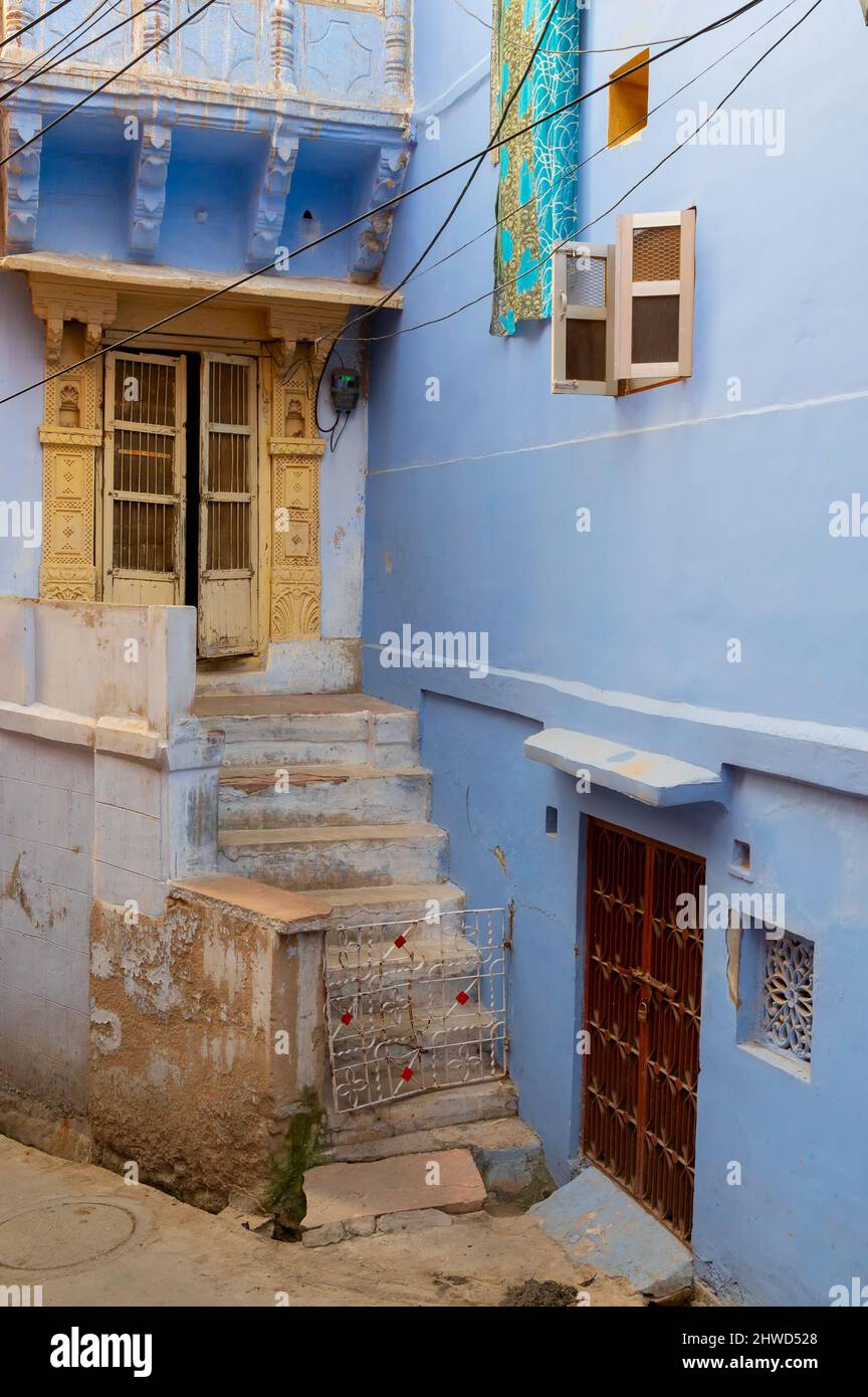 Jodhpur, Rajasthan, India - October 21st, 2019 : Traditional Blue ...