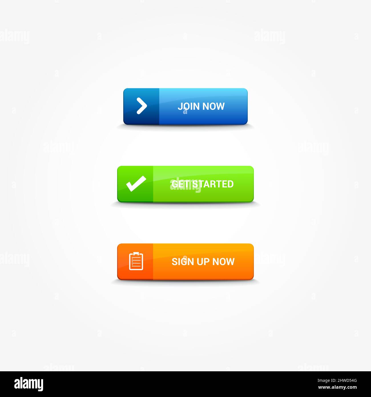Join Now, Get Started & Sign Up Buttons Stock Vector Image & Art - Alamy