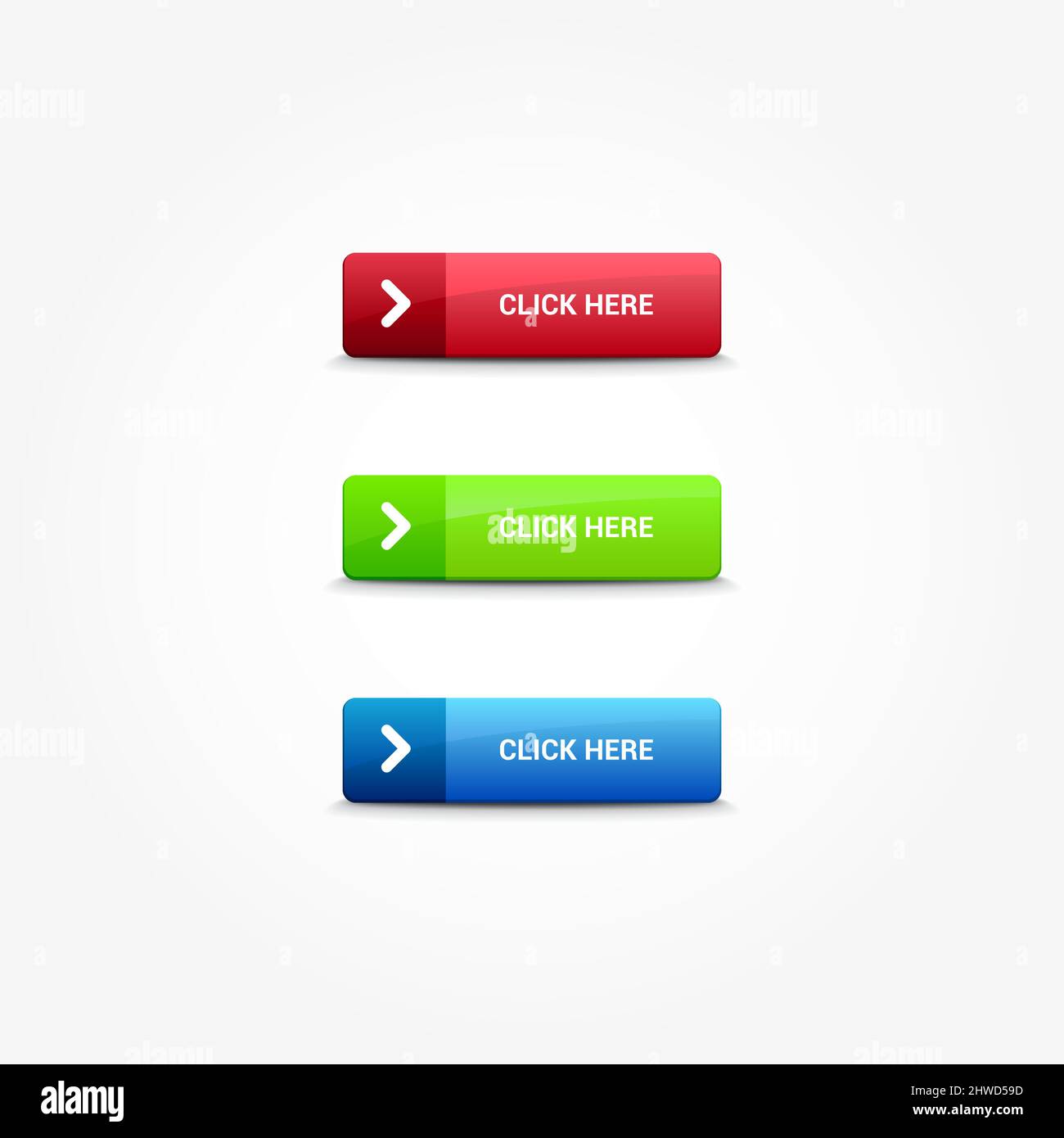 Click Here Web Buttons Stock Vector Image & Art - Alamy