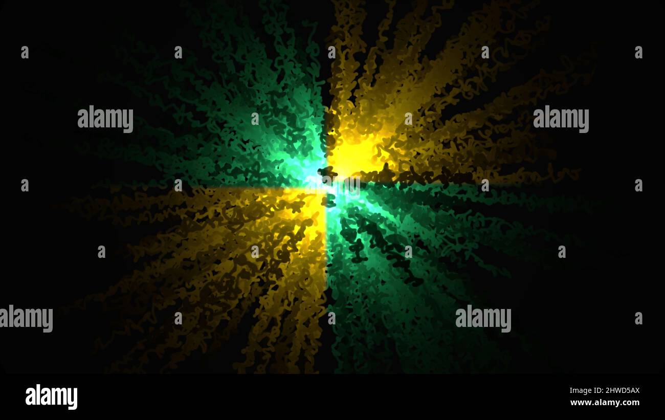Abstraction of explosion of confetti. Abstract animation of painted ...