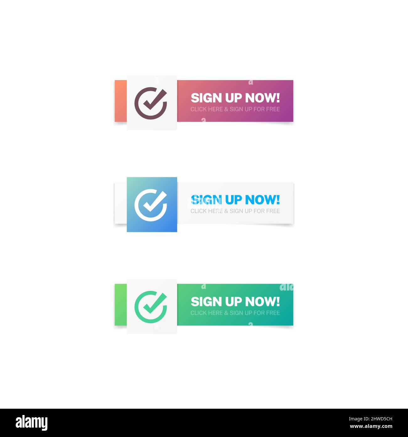 Sign up modern computer Stock Vector Images - Alamy