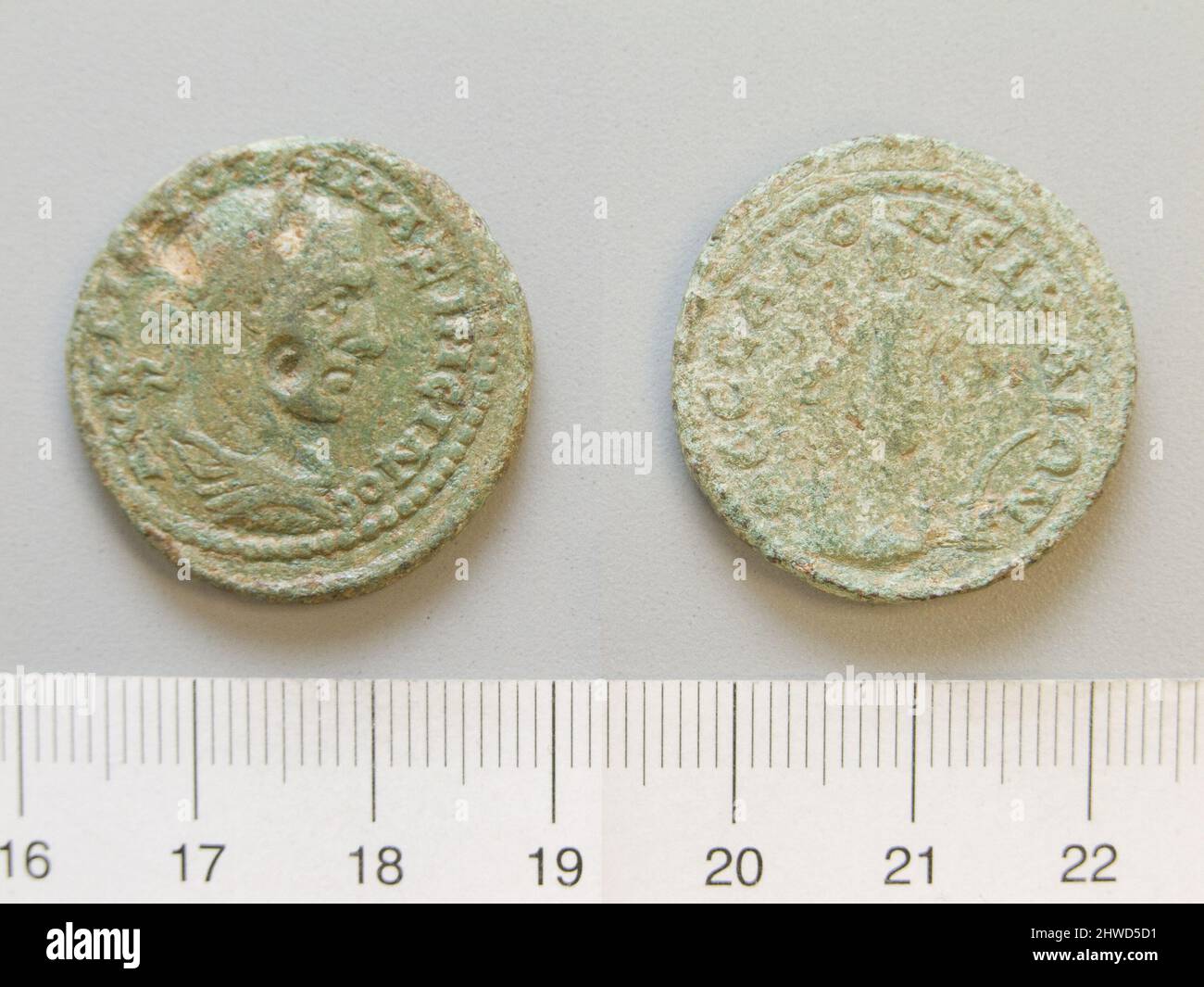 Coin of Maximinus I, Emperor of Rome from Thessalonica. Ruler ...