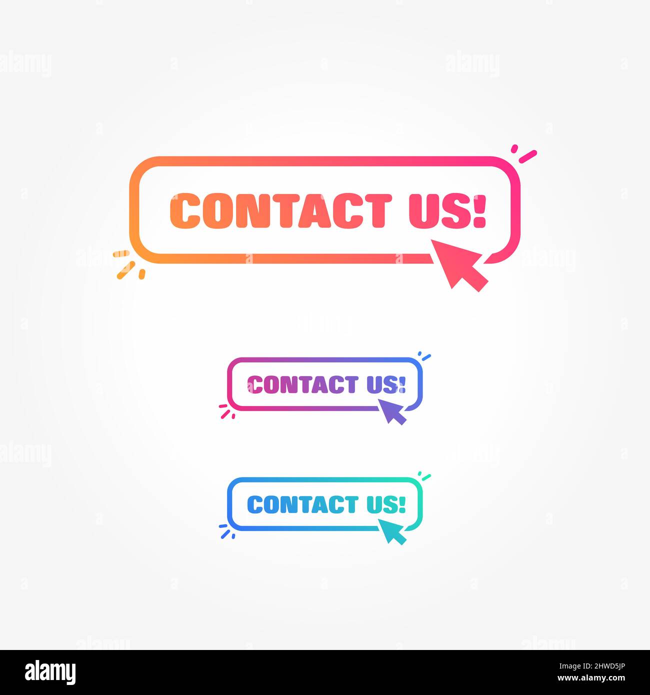 Set contact us service Stock Vector Images - Alamy