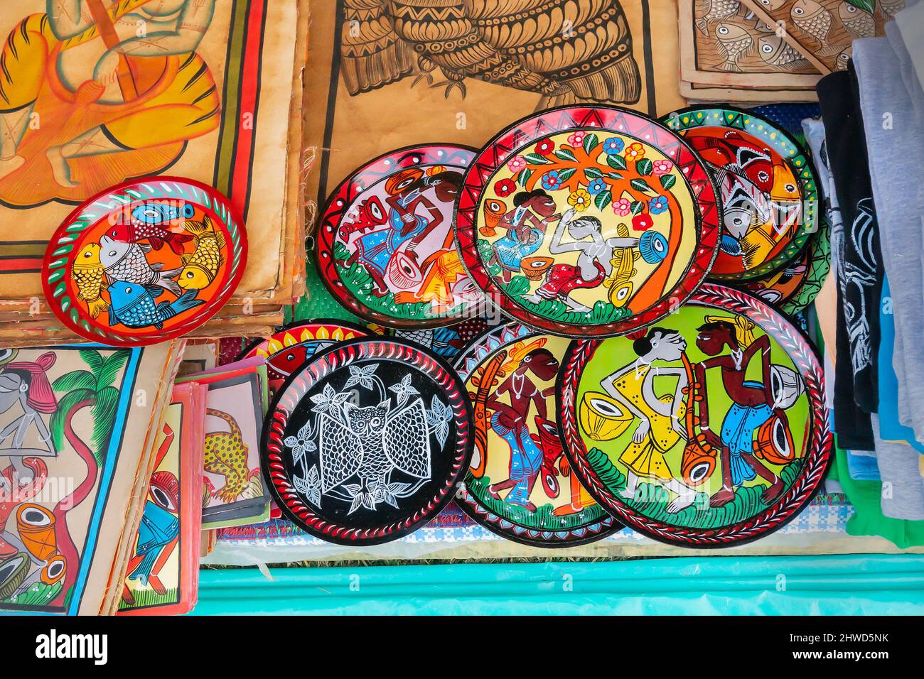 Kolkata, West Bengal, India - 31st December 2018 : Beautiful painting ...