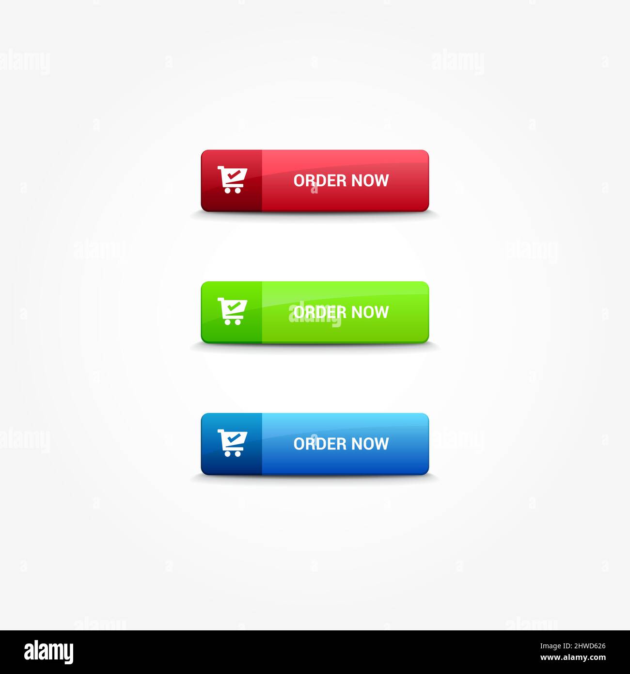 Order Now Web Buttons Stock Vector Image & Art - Alamy