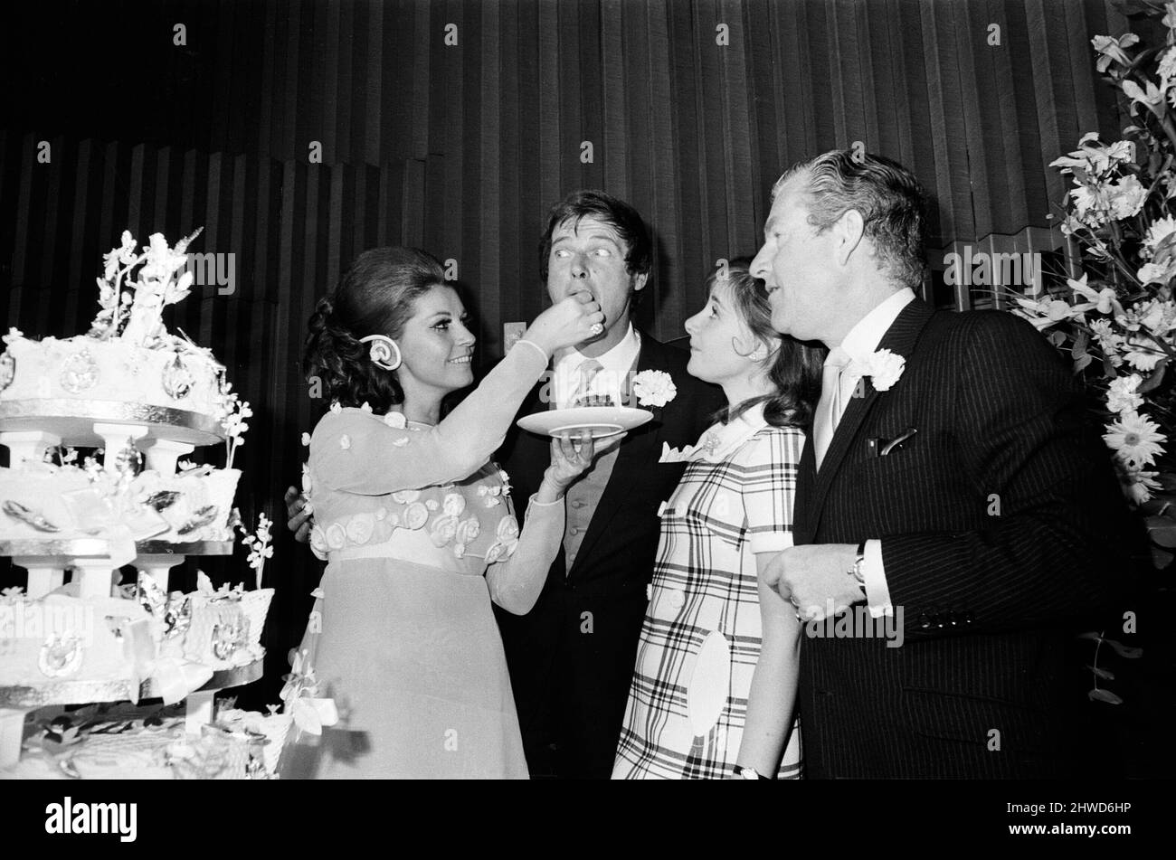 The wedding reception of Roger Moore and Luisa Mattioli at the Royal ...
