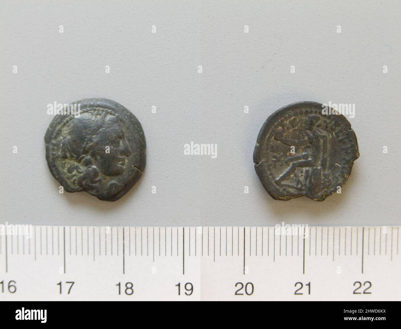 Coin from Eleuthernae. Mint: Eleuthernae Artist: Unknown Stock Photo ...