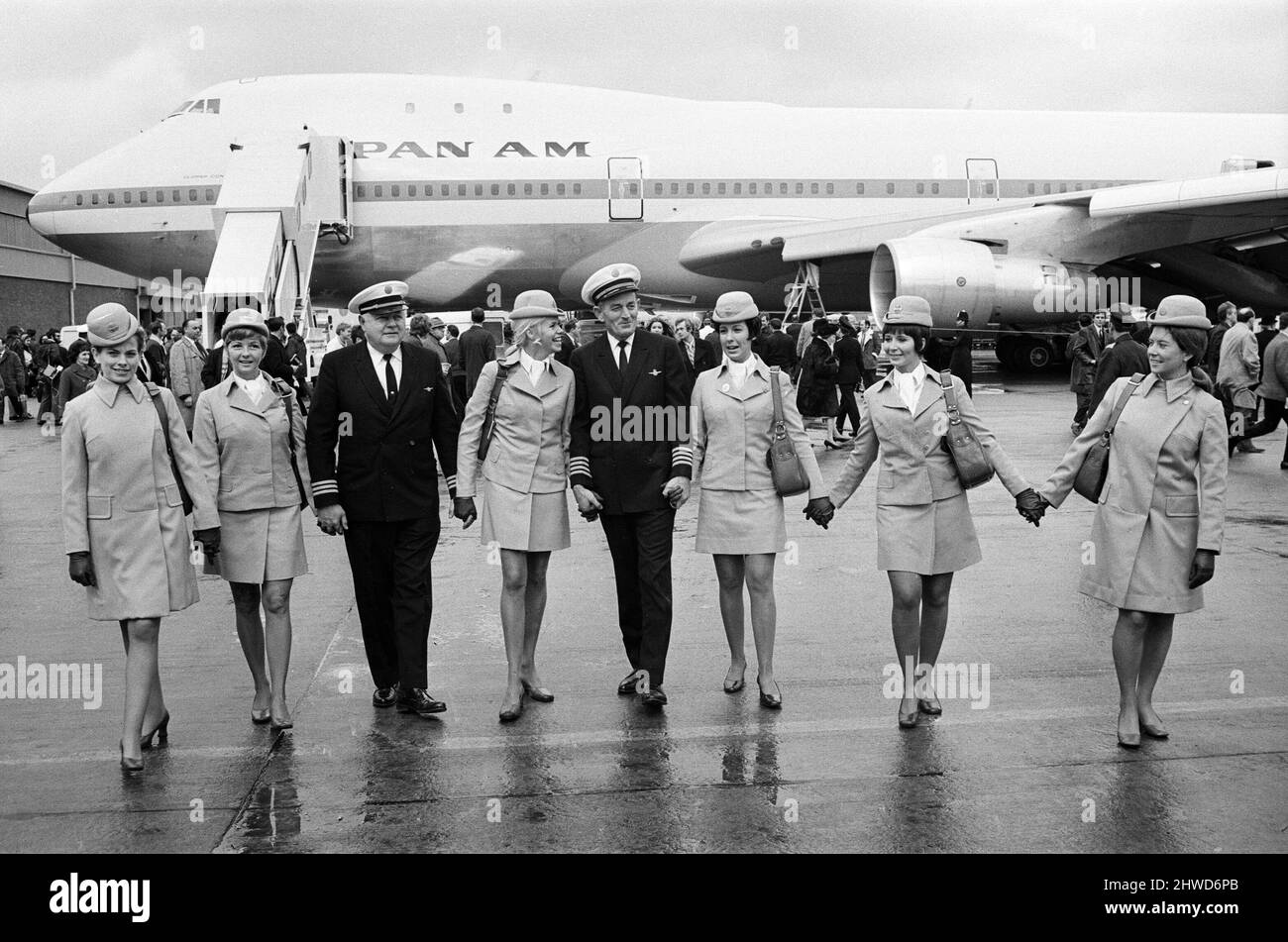 The 361 passenger Boeing 747 arrives at Heathrow Airport. The first ...