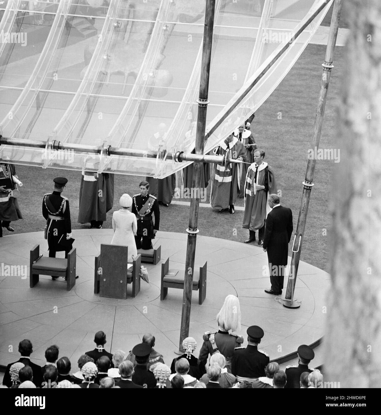 The Investiture of Prince Charles at Caernarfon Castle. Caernarfon ...