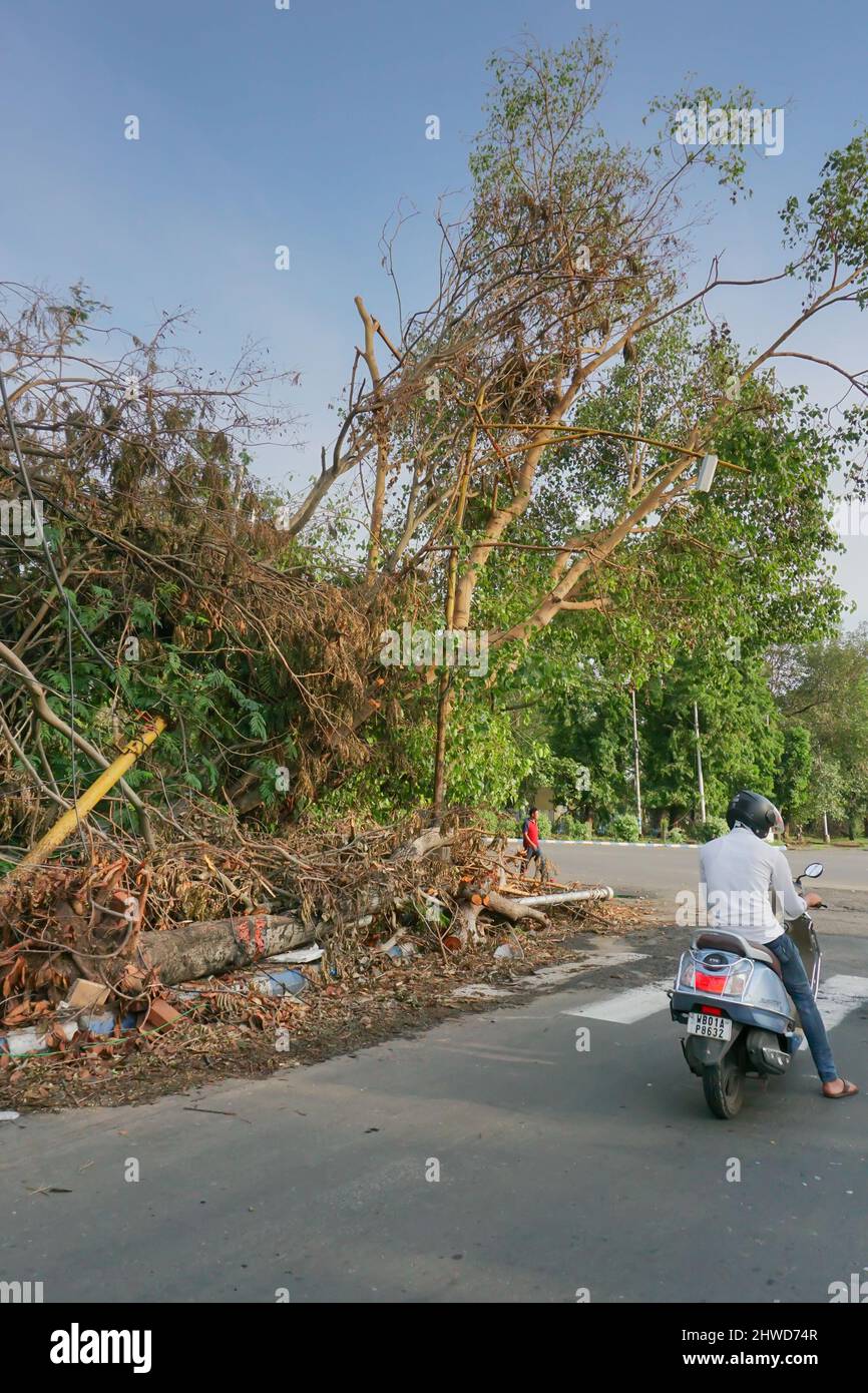 Kolkata, West Bengal, India - 28th May 2020 : Super cyclone Amphan ...