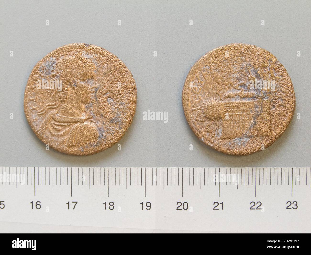 Dupondius of Caracalla, Roman Emperor from Amaseia. Ruler: Caracalla ...