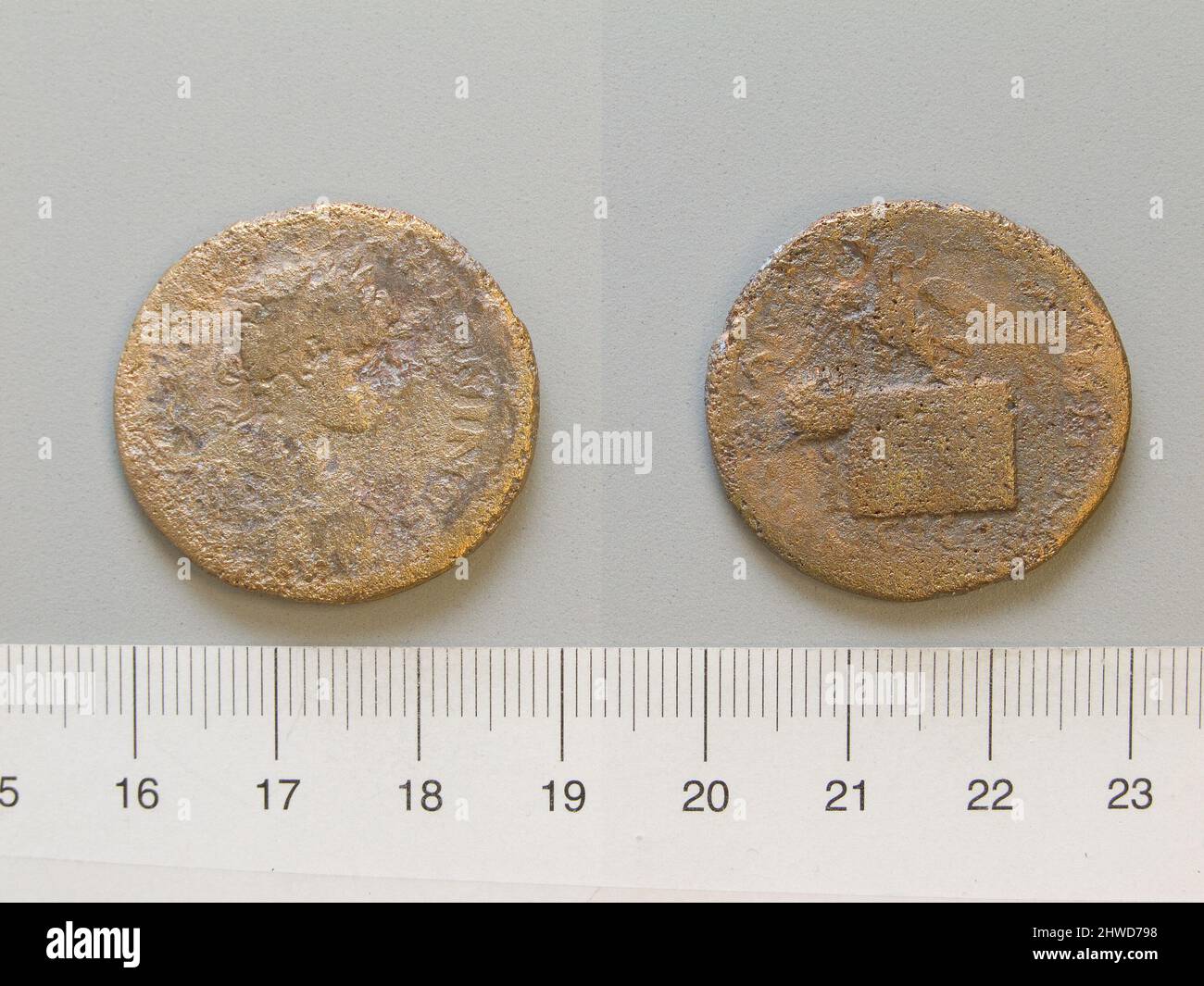 Dupondius of Caracalla, Roman Emperor from Amaseia. Ruler: Caracalla ...