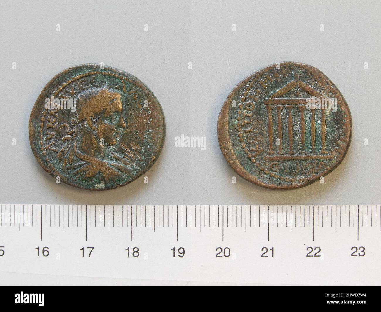 Coin of Severus Alexander, Emperor of Rome from Neocaesareia. Ruler ...