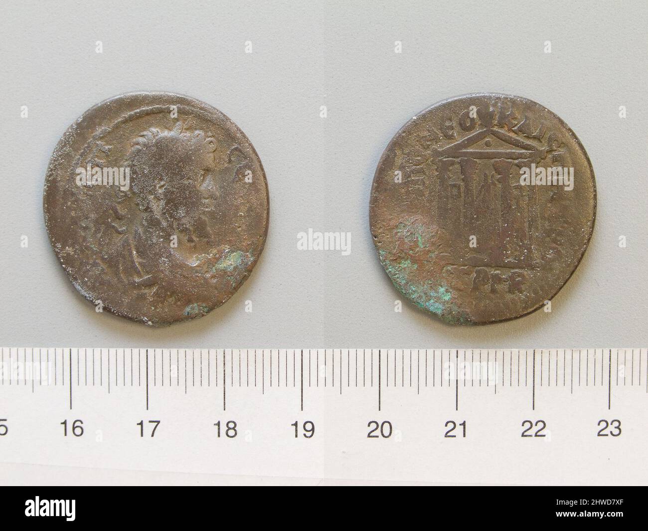 Coin of Septimius Severus, Emperor of Rome from Neo Caesarea. Ruler ...