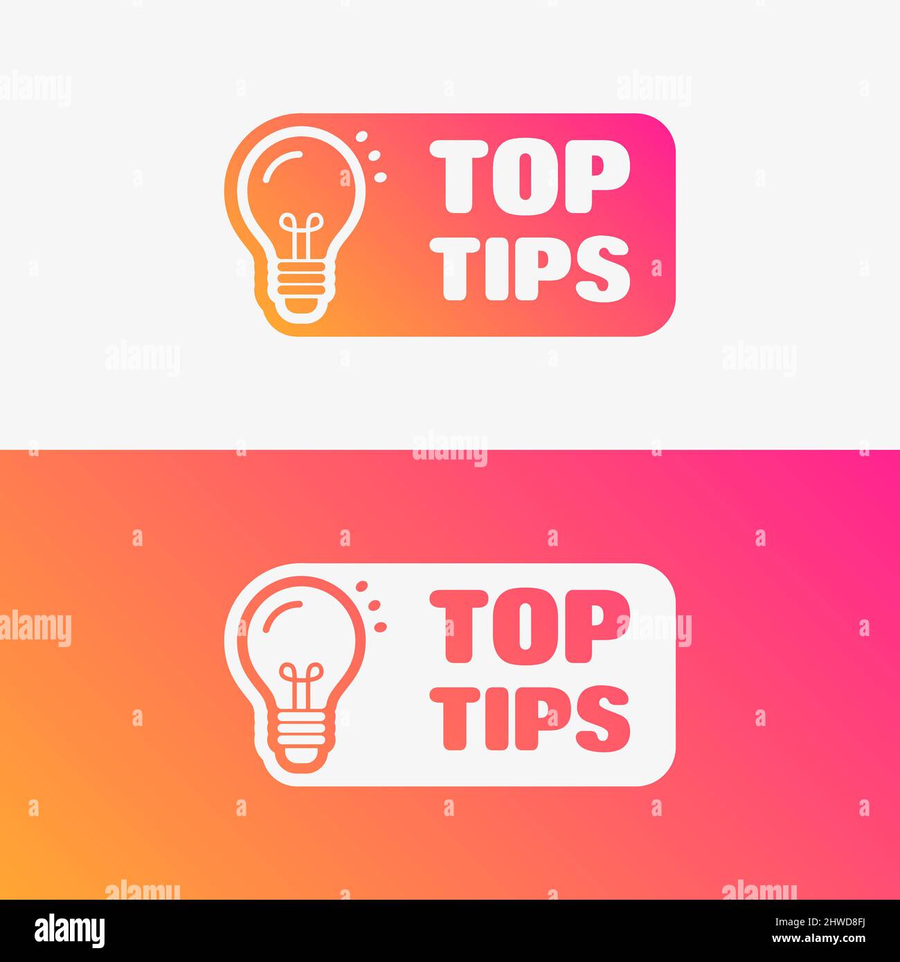 Top Tips Vector Label Set Stock Vector Image & Art - Alamy