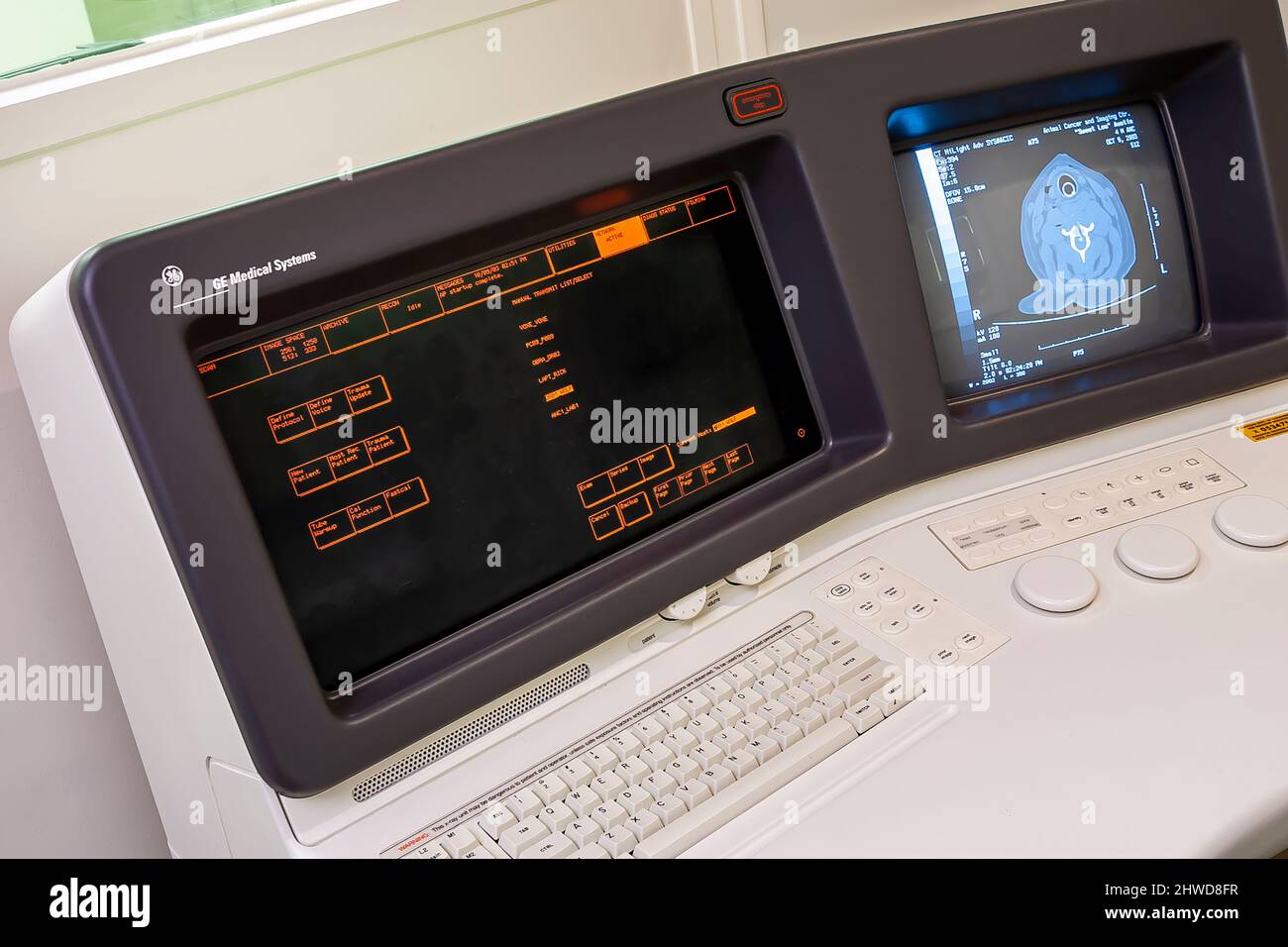MRI control panel in use Stock Photo - Alamy
