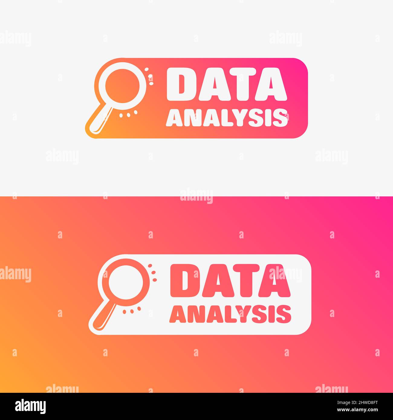 Data Analysis Vector Label Set Stock Vector Image And Art Alamy