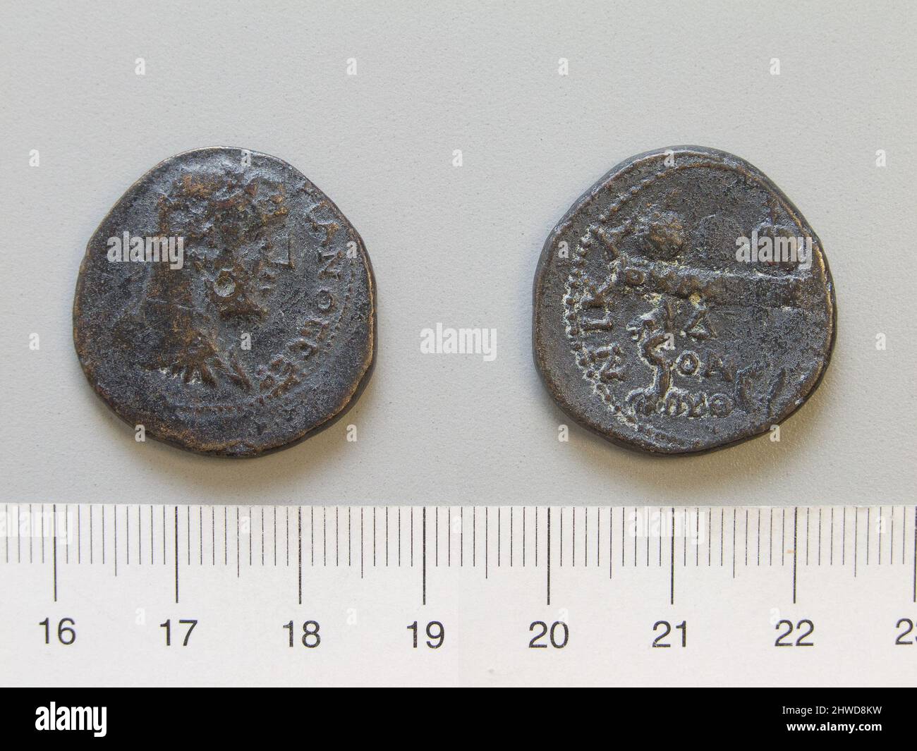 Coin of Valerian, Emperor of Rome from Nicaea. Ruler: Valerian, Emperor ...