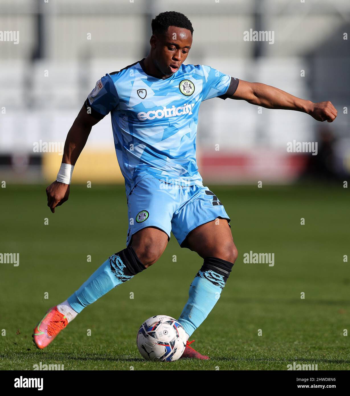 Forest Green Rovers' Udoka Godwin-Malife during the Sky Bet League Two ...