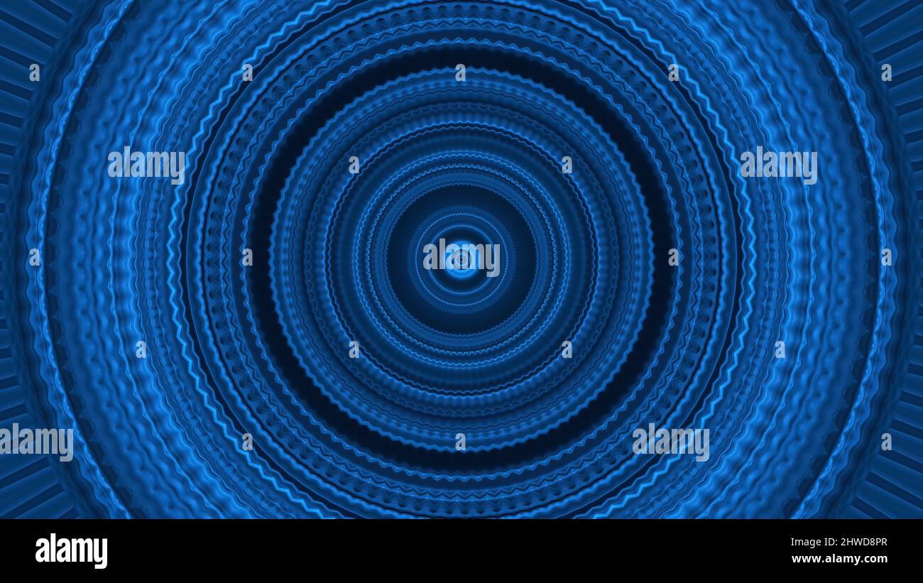 Hypnotic abstract animated colorful tunnel with shiny light circles ...