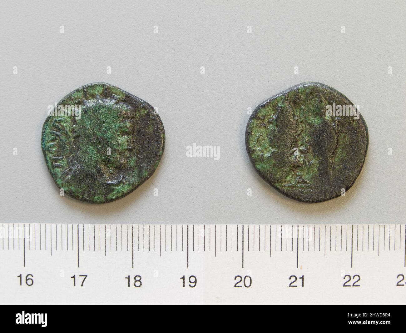 Coin of Valerian, Emperor of Rome; Gallienus, Emperor of Rome from ...