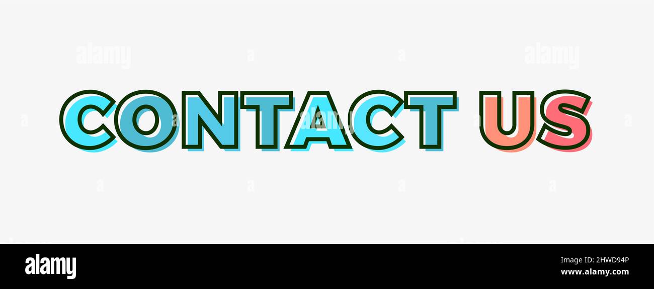 Contact Us Isolated Advertising Vector Stock Vector Image & Art - Alamy