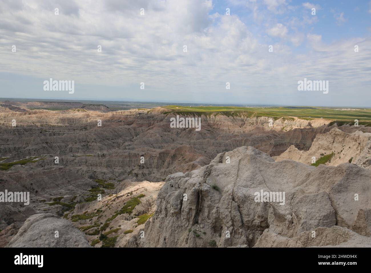 Badlands National Park southwest of South Dakota, United States Stock ...