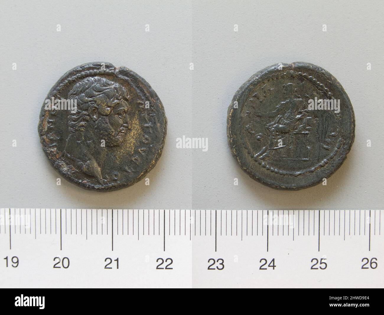 Coin of Hadrian, Emperor of Rome from Hadrianeia. Ruler: Hadrian ...