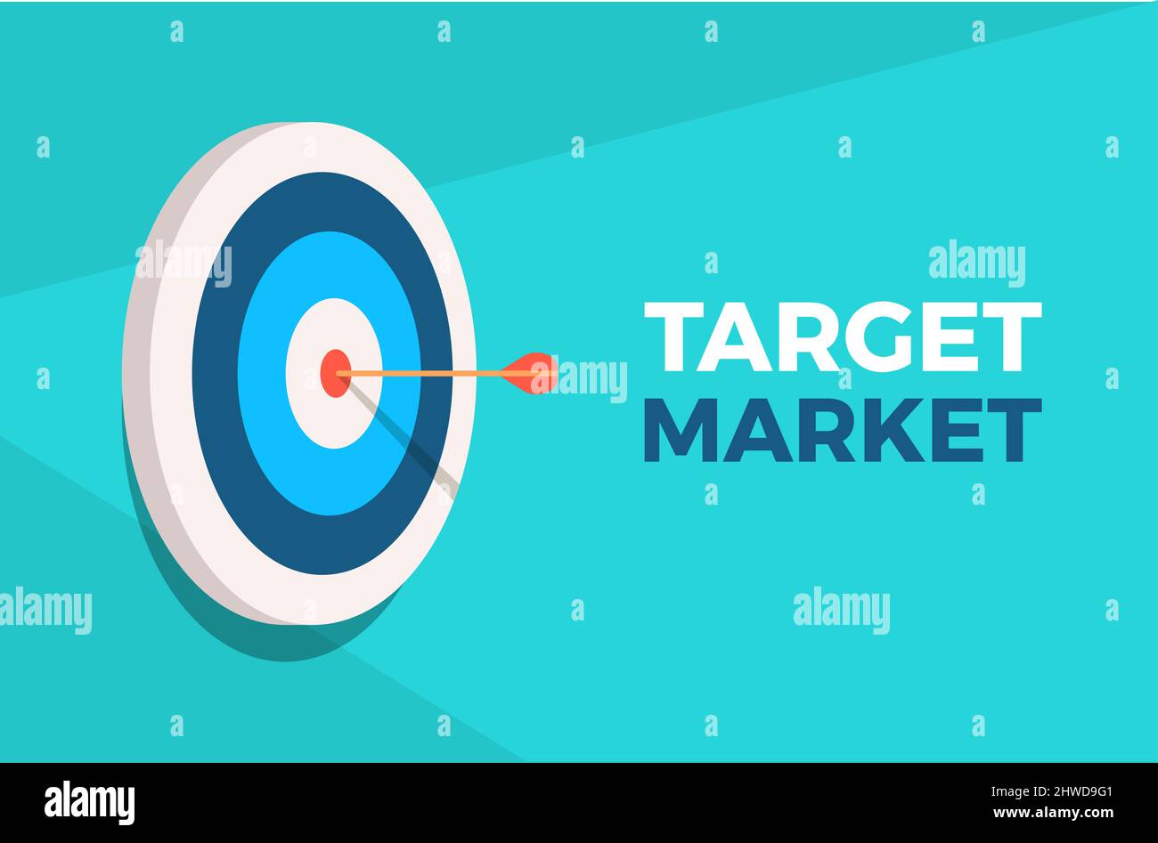 Target Market Aim Background Banner Stock Vector Image & Art - Alamy