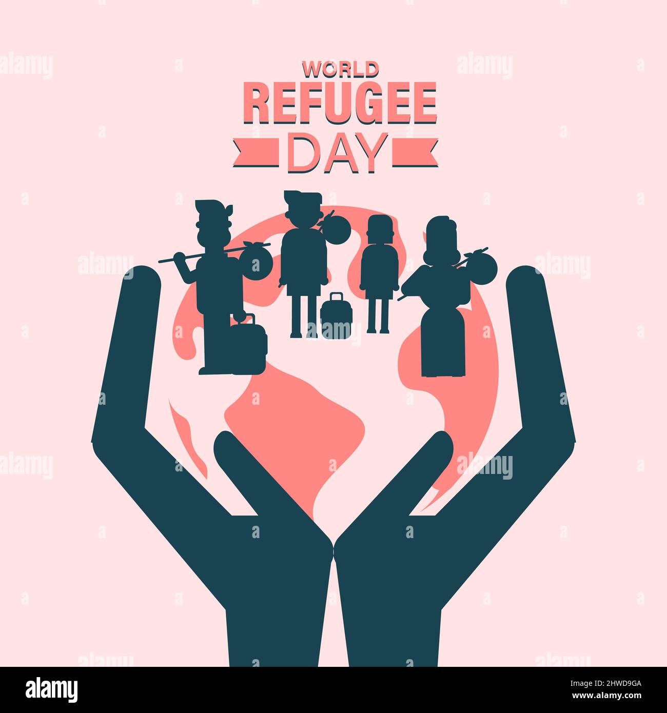 World Refugee day vector design Stock Vector Image & Art - Alamy