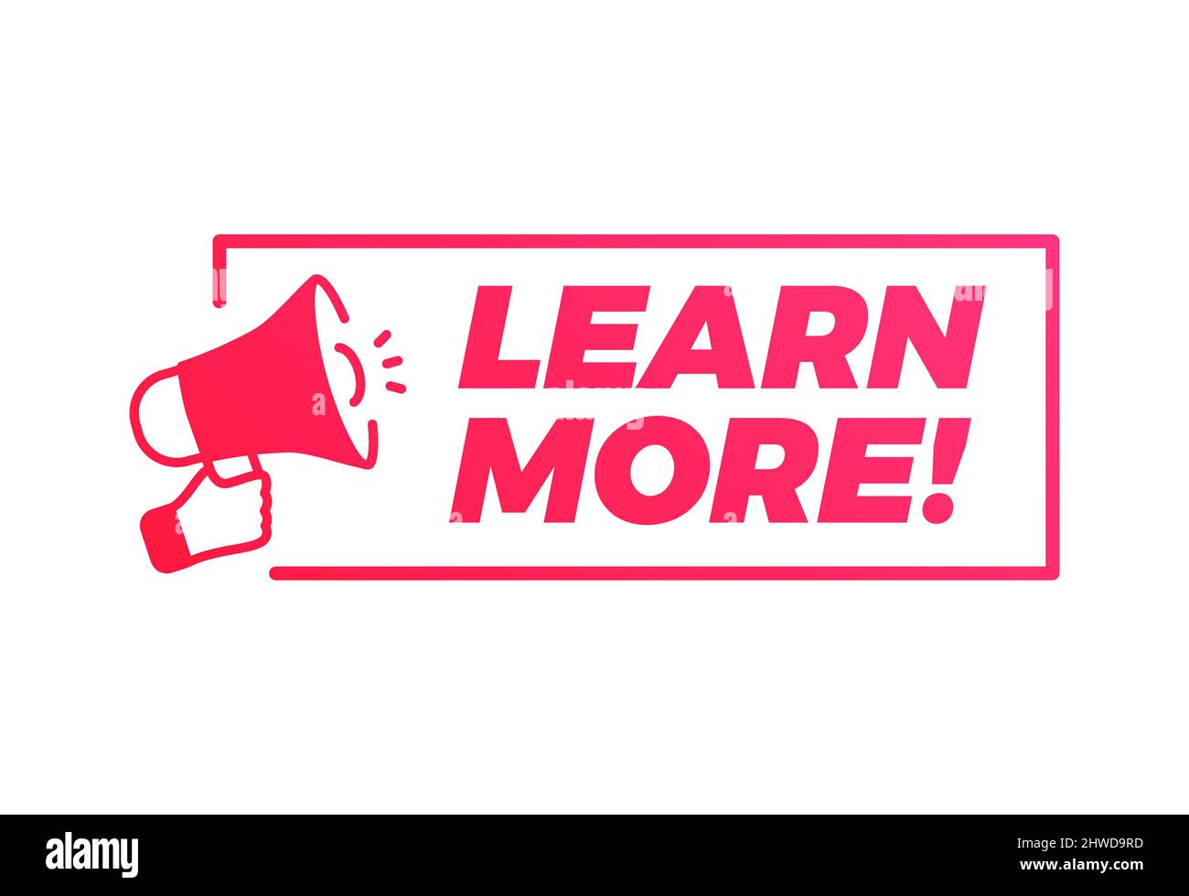 Learn more sign Stock Vector Images - Alamy