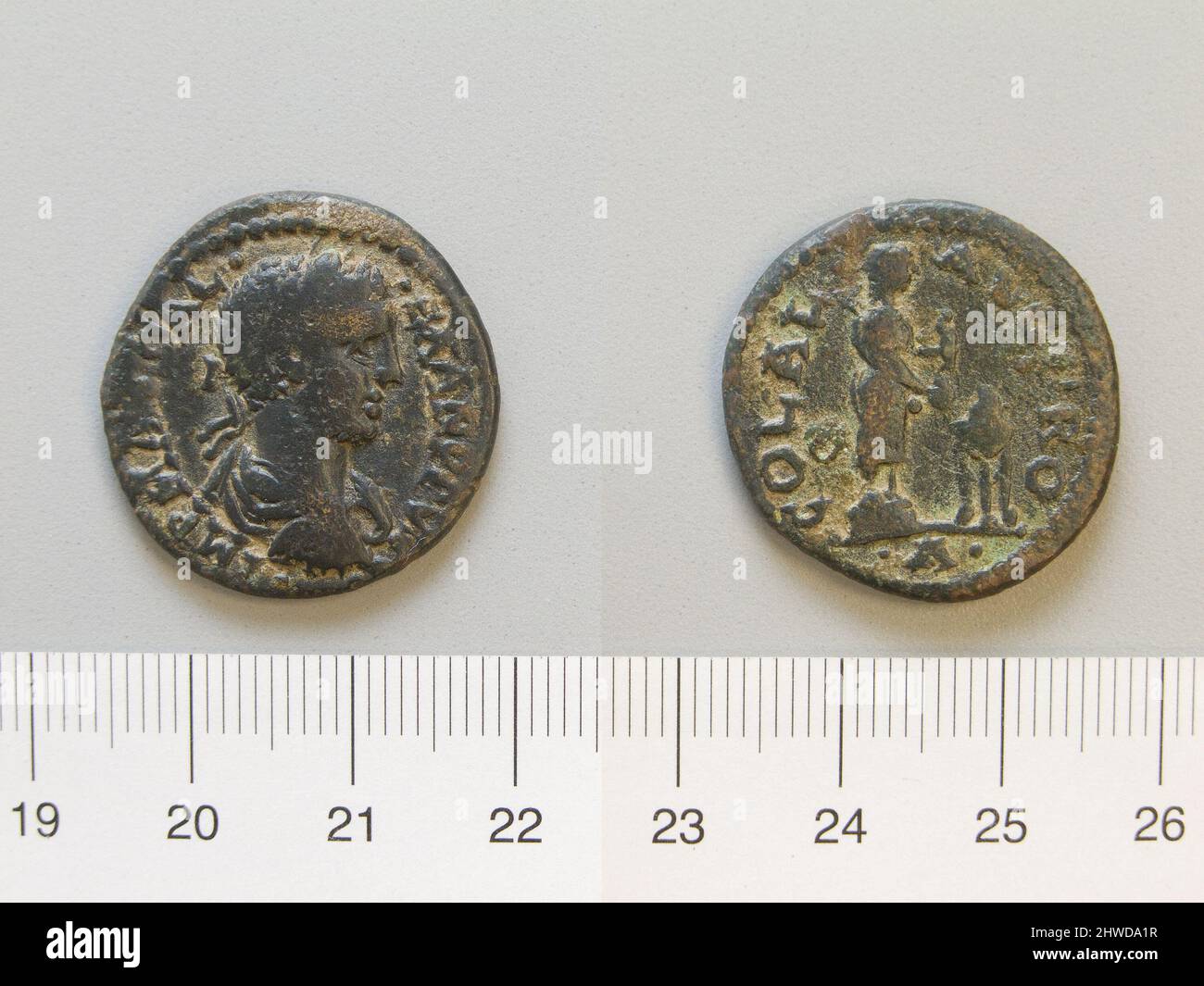 Coin of Severus Alexander, Emperor of Rome from Alexandria Troas. Ruler ...