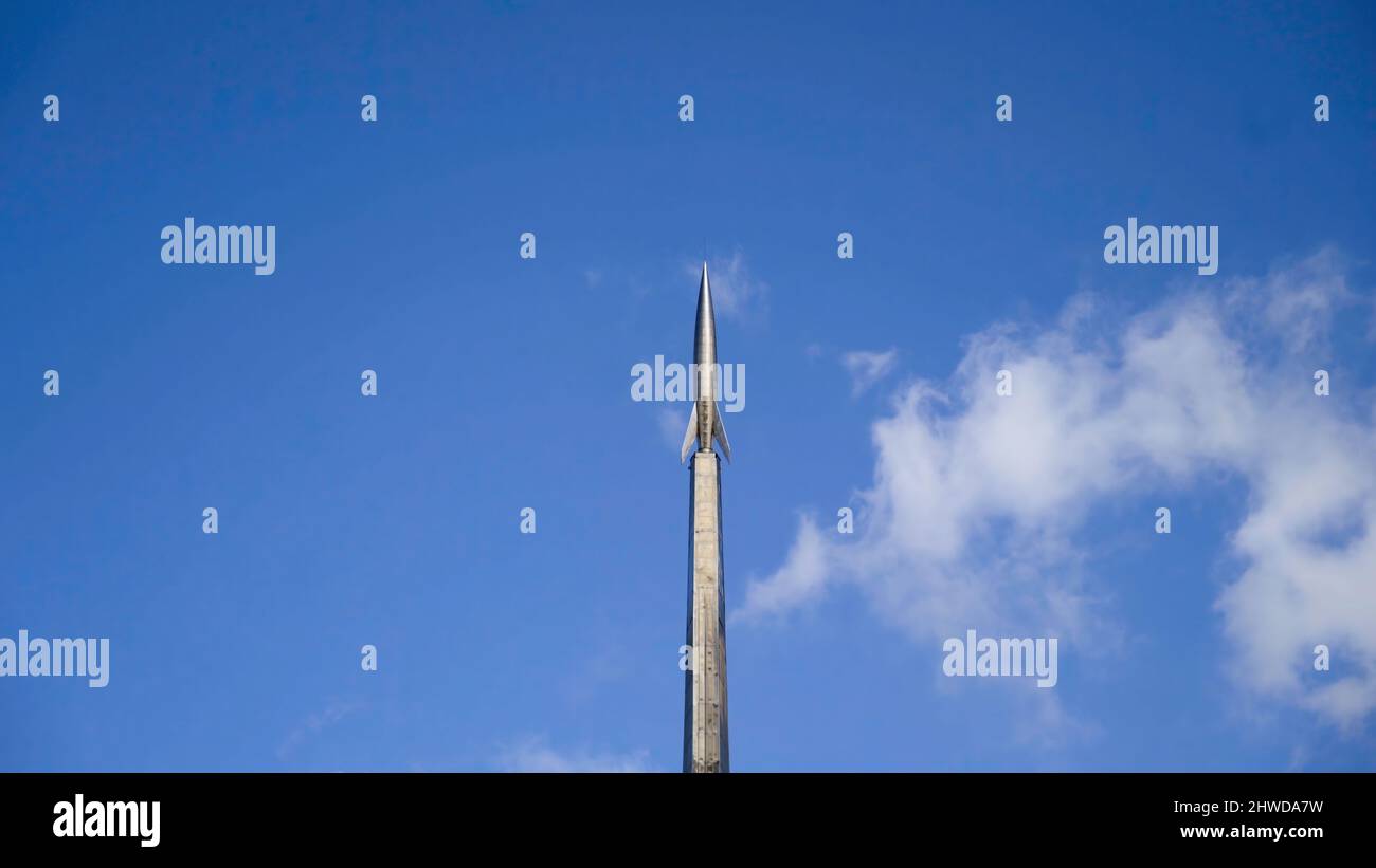 Russia, Moscow-September, 2019: Monument to conquerors of space on ...