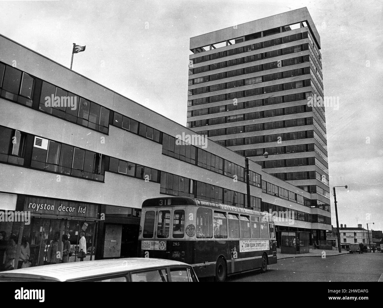 Western Tower, Station Hill, Reading, Circa 1970 Stock Photo - Alamy