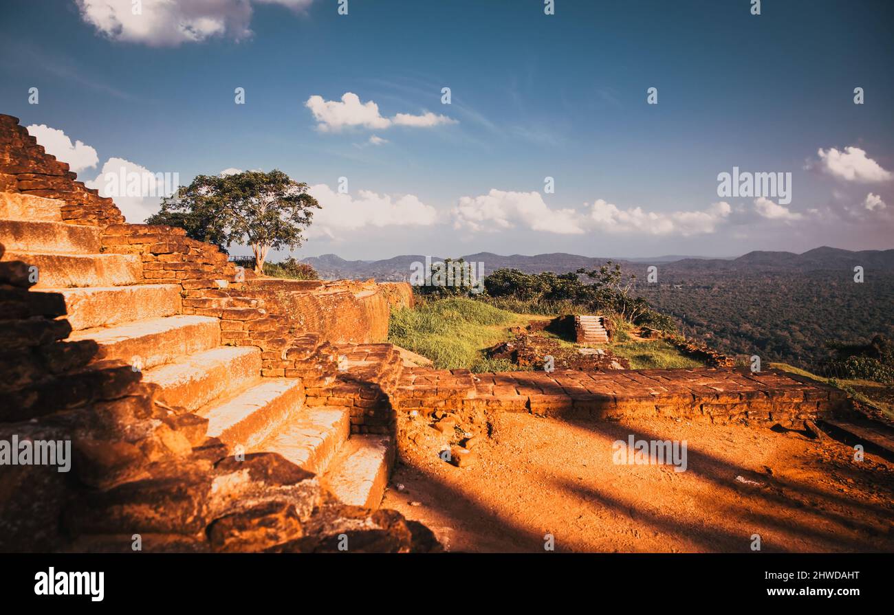 Sigiriya Lion Rock Fortress in Sri Lanka Stock Photo - Alamy